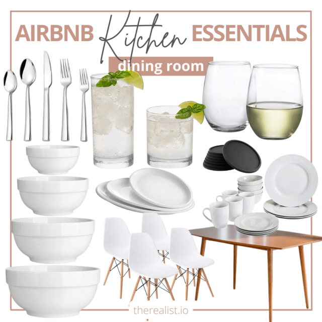 Airbnb Checklist: Dining Room Essentials Your Guests Will Love
